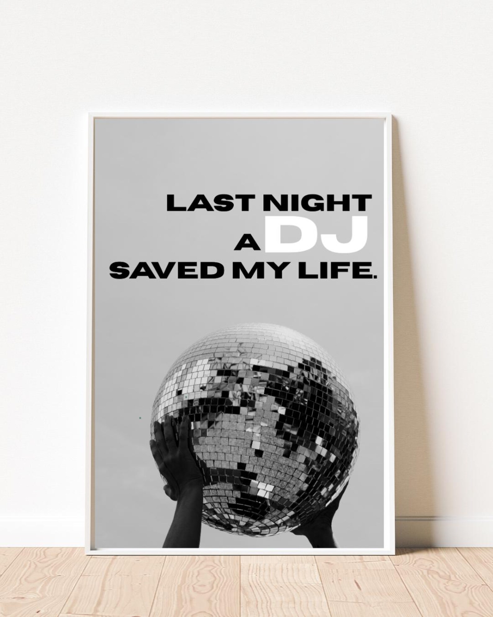 Retro Disco Music Lyrics Print: 70s Typography Wall Art (digital ...