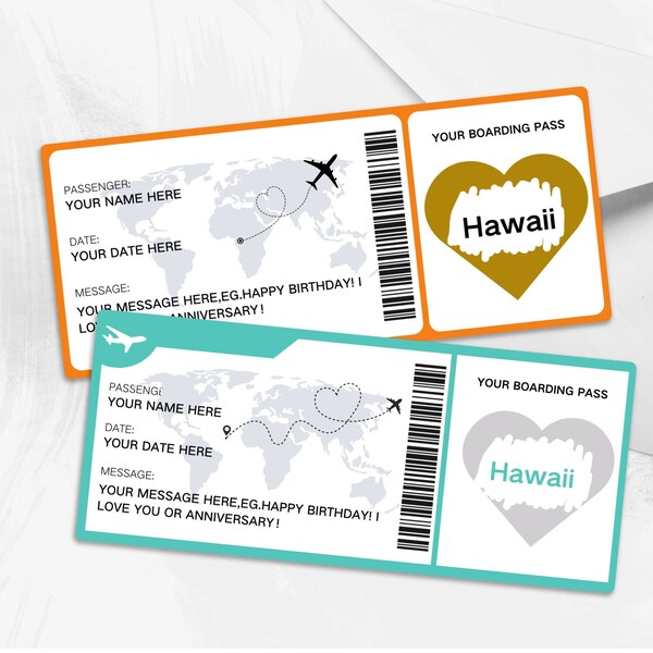 Fake Boarding Passes - Etsy