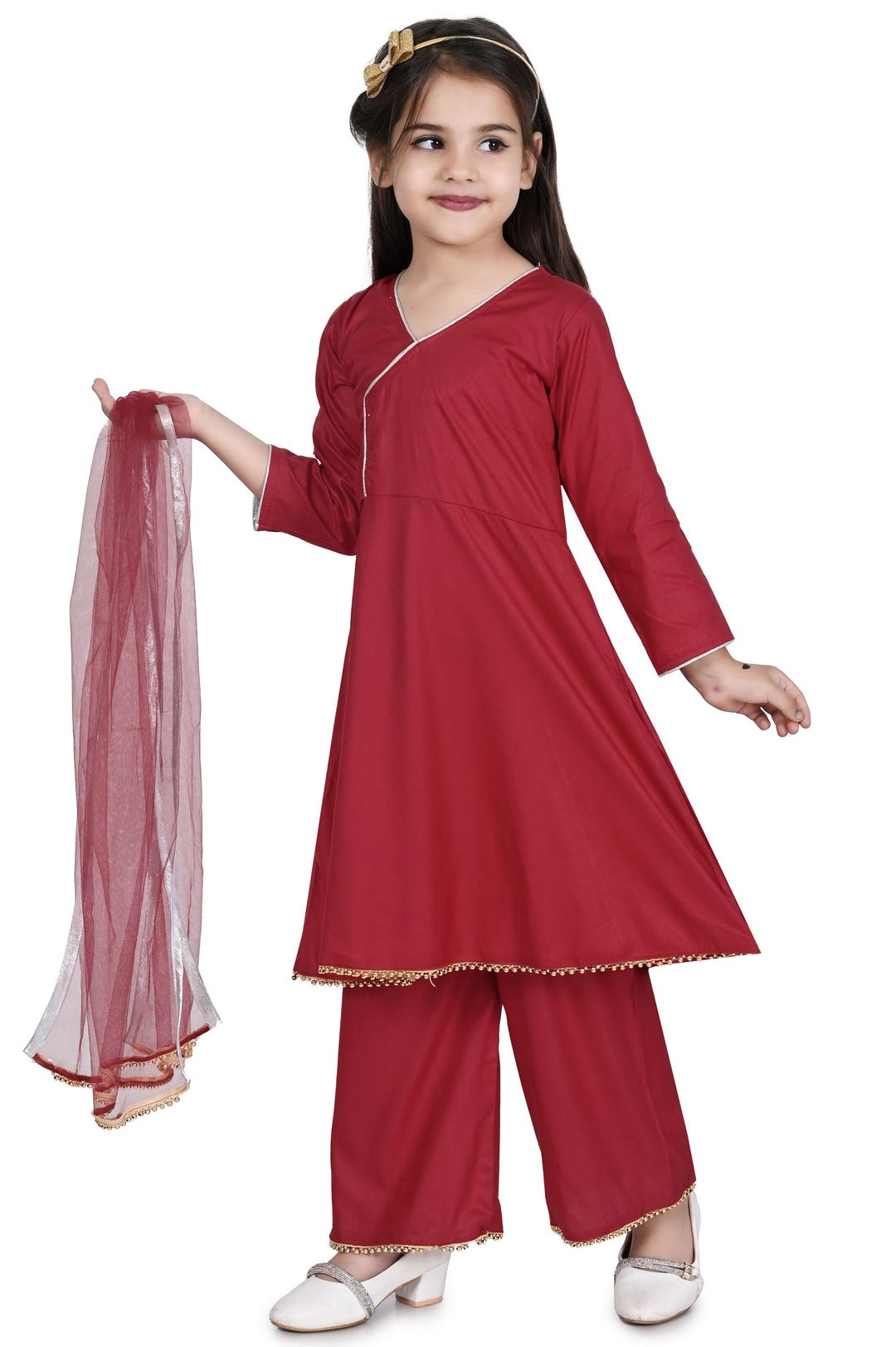 Girls Multicolour Anarkali Set , Salwar Kameez, Pakistani Kids Wear ...