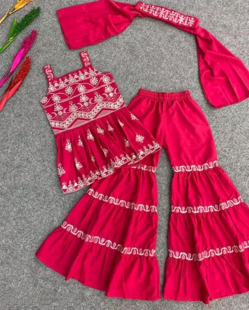 Eid Baby Sharara, Salwar Kameez, Pakistani Kids Wear, Girls Ethnic Wear ...