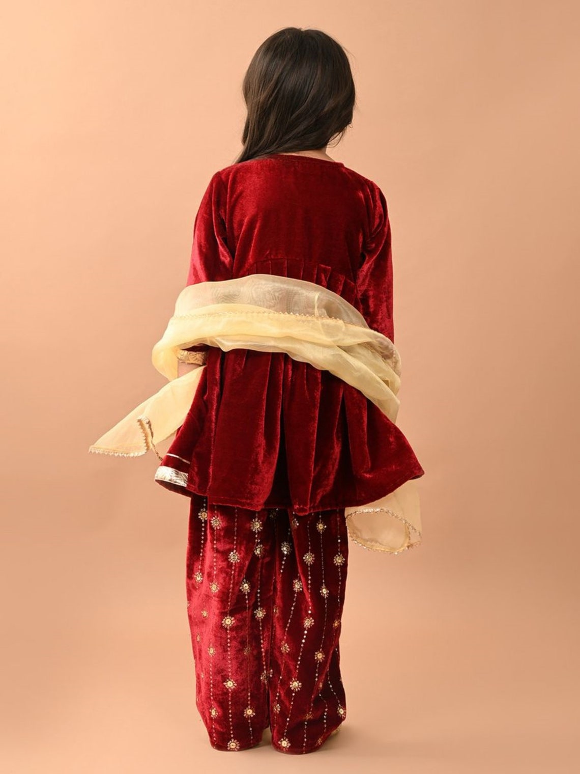 Girls Multicolour Sharara, Salwar Kameez, Pakistani Kids Wear, Girls ...