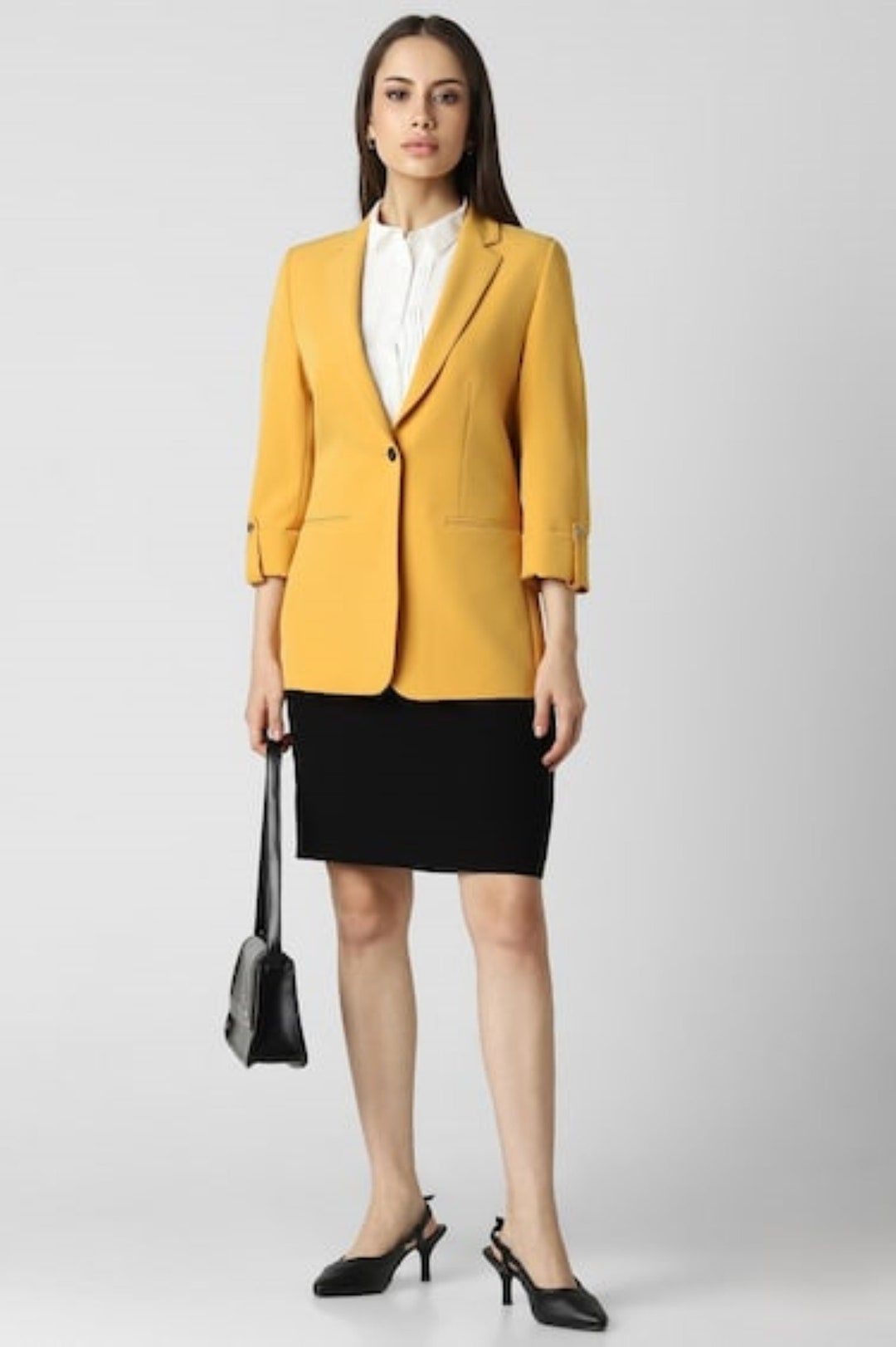 Women Yellow Blazer Elegant Handmade Women Blazer Womens Outerware ...