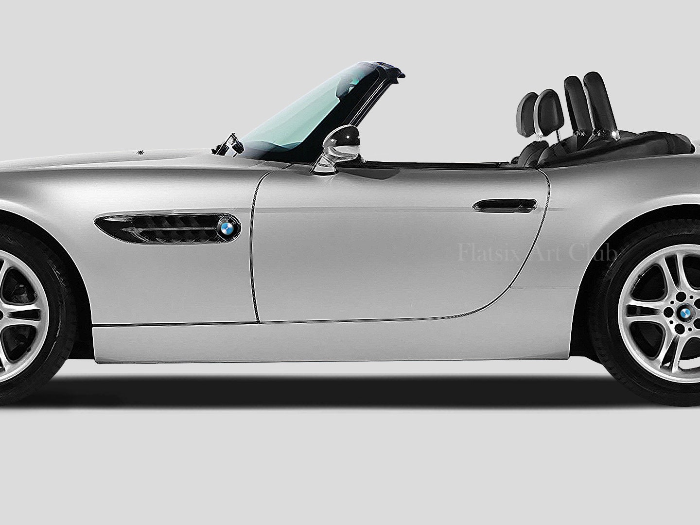 BMW Z8 Sketched Wall Art - Classic Automotive Art Print - Car Poster ...