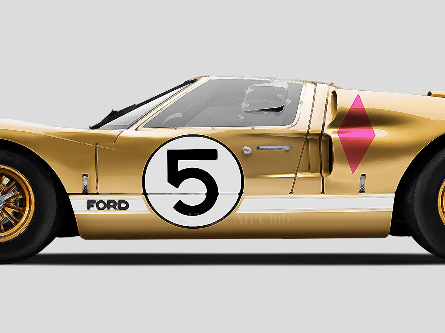 Ford GT40 Lemans 1966 Sketched Wall Art Multi-colour Automotive Art ... Ford GT40 Lemans 1966 Sketched Wall Art Multi-colour Automotive Art ...