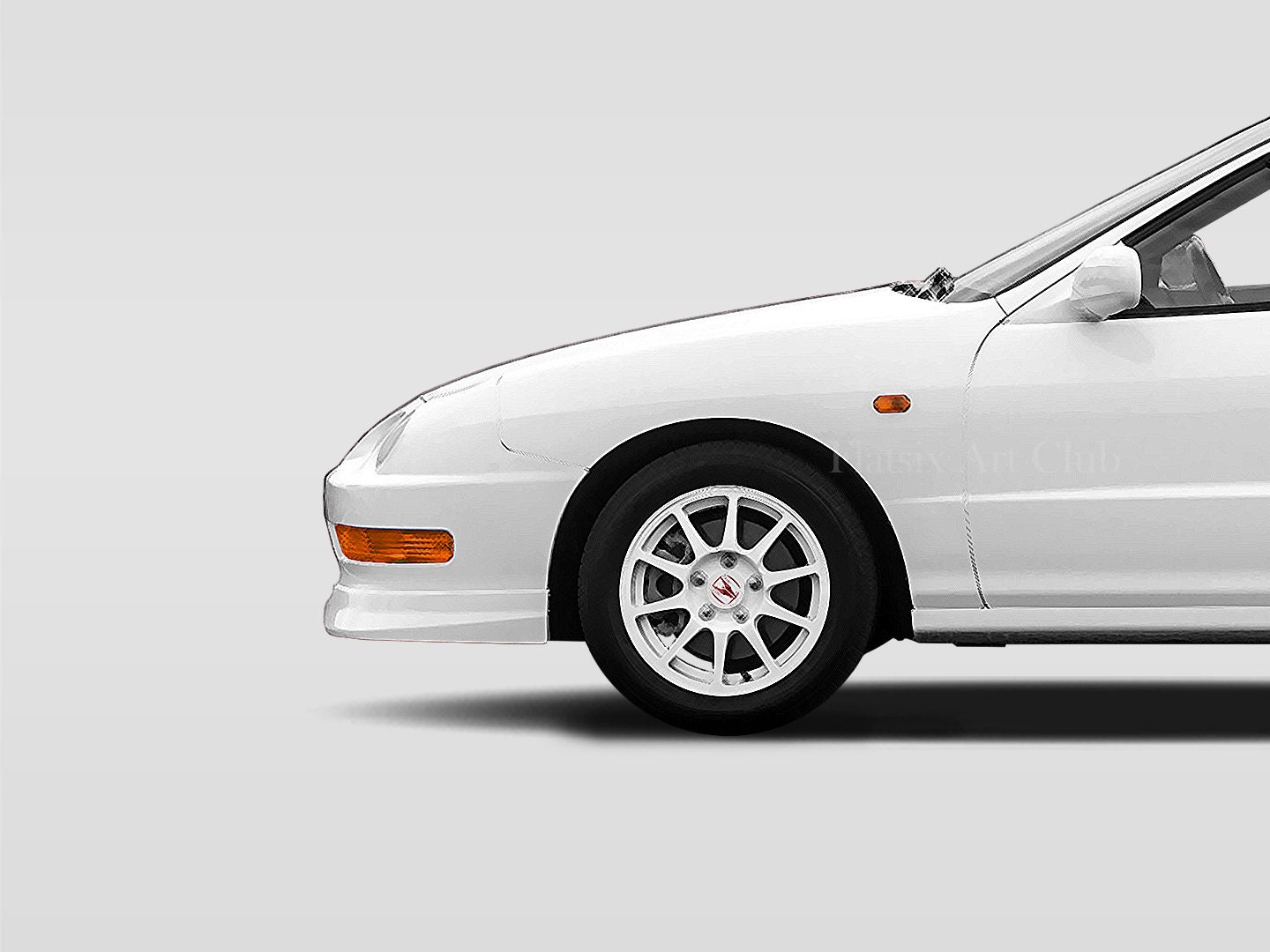 Acura Integra DC2 Type R Sketched Wall Art Multi-colour Automotive Art ...