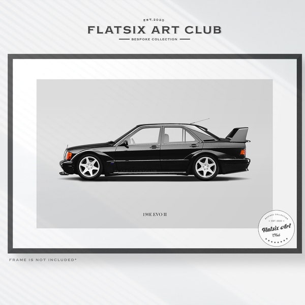 Mercedes 190e Poster - Etsy