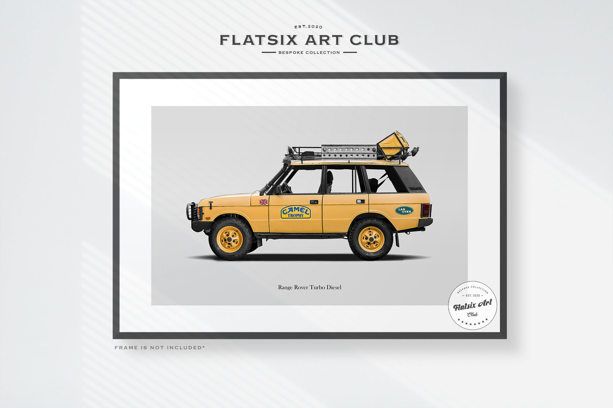 Land Rover Range Rover Camel Trophy Sketched Wall Art Automotive Art ...