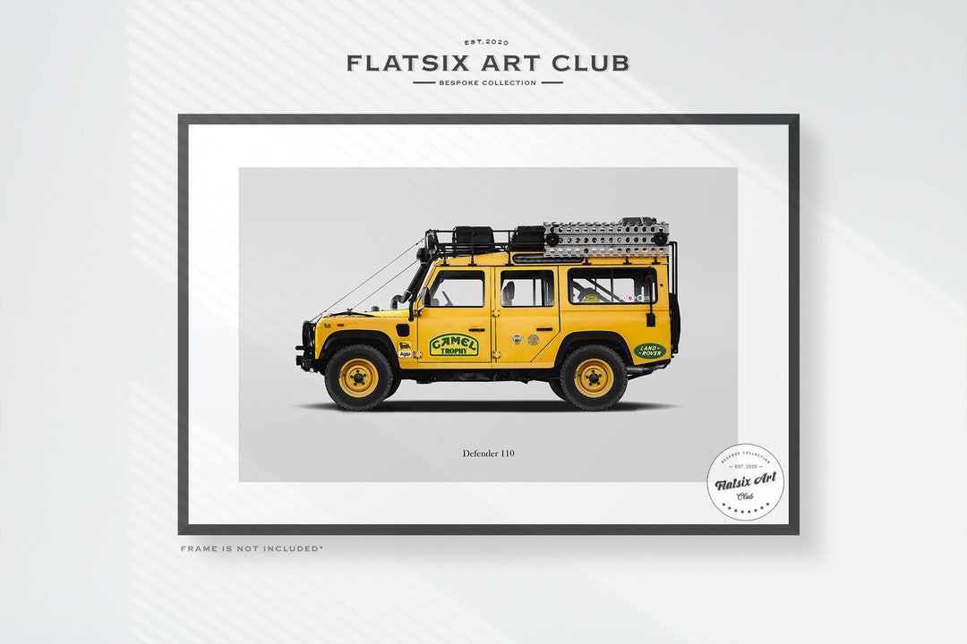 Land Rover Defender Camel Trophy Sketched Wall Art - Etsy
