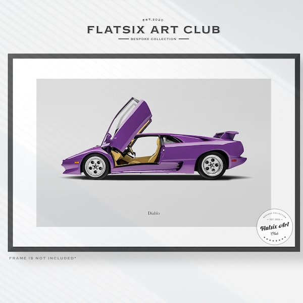 Lamborghini Diablo Poster - Etsy