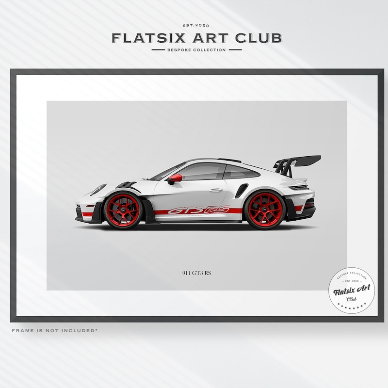 Red Porsche Gt3 Rs Poster - Etsy