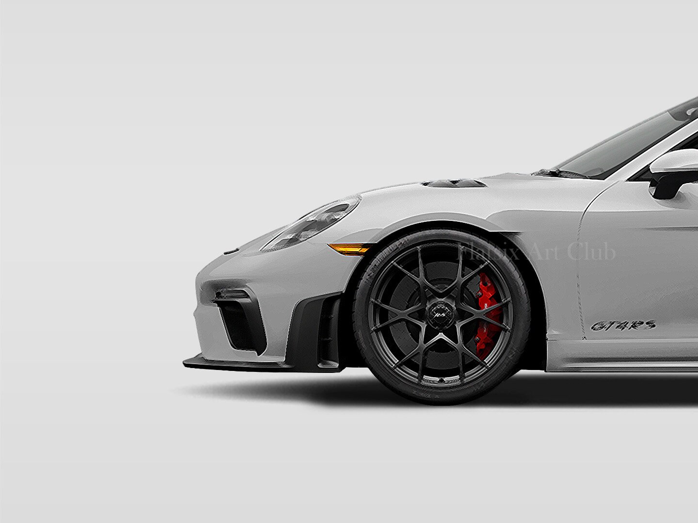 Porsche 718 Cayman GT4 RS Sketched Wall Art Multi-colour - Etsy