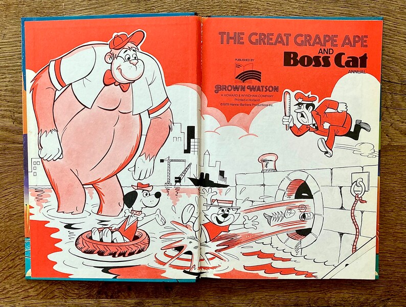Very Good Copy of ‘the Great Grape Ape and Boss Cat’ Annual - Etsy