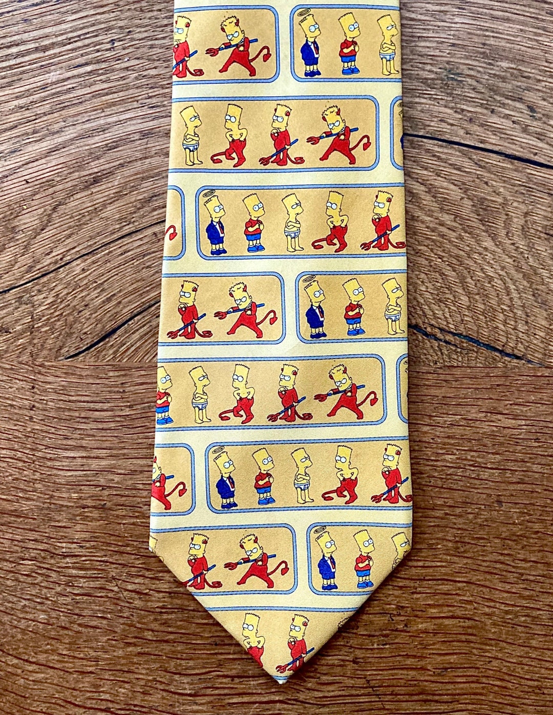 Funky Bart Simpson Character Mens Necktie Etsy