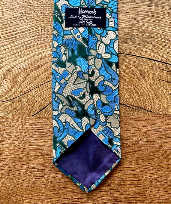 Unusual Bohemian vintage designer mens necktie by Mic… - Gem