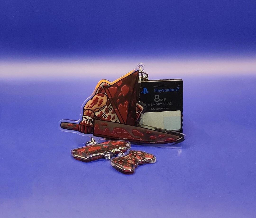Pyramid Head Silent Hill PS2 Connection Keychain - Etsy