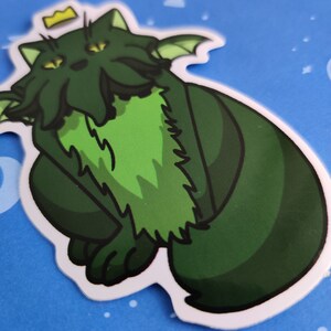 Cathulhu Vinyl Sticker Cat Sticker - Etsy