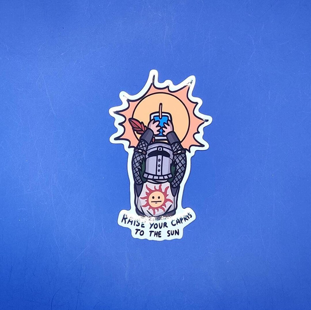 Dark Souls Capri Sun Sticker Vinyl Sticker Funny Sticker - Etsy