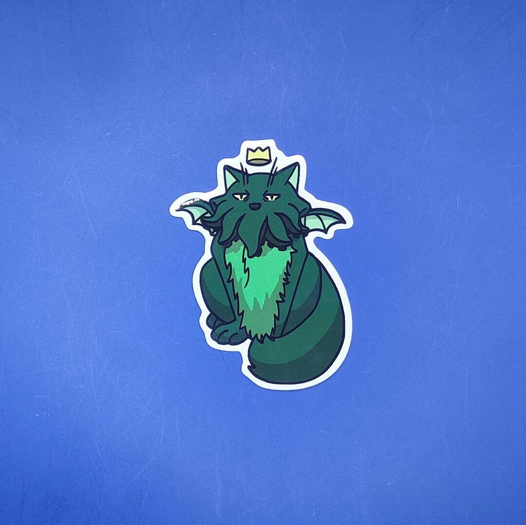 Cathulhu | Vinyl Sticker | Cat Sticker - Etsy