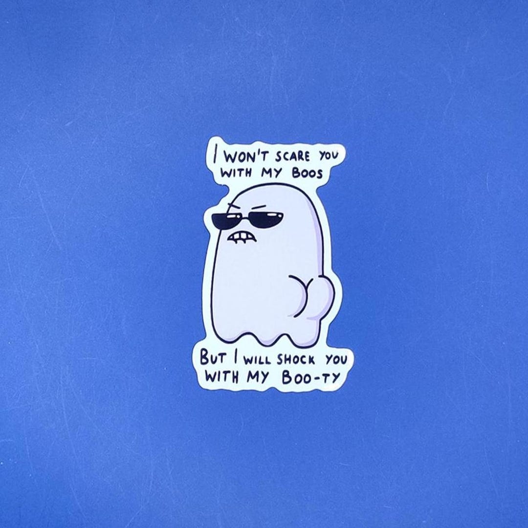 Boo-ty | Vinyl Sticker | Ghost | Halloween | Spooky | Funny | Spectre ...