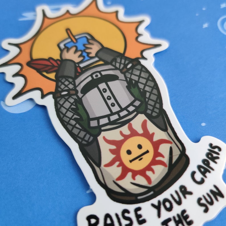 Dark Souls Capri Sun Sticker | Vinyl Sticker | Funny Sticker - Etsy