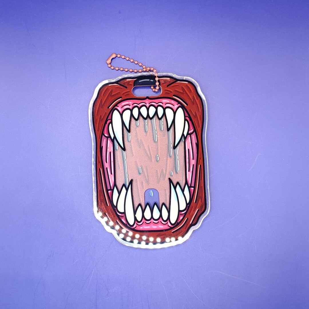 Werewolf Beast Mouth | Card Holder | Standard Size Sleeve - Etsy