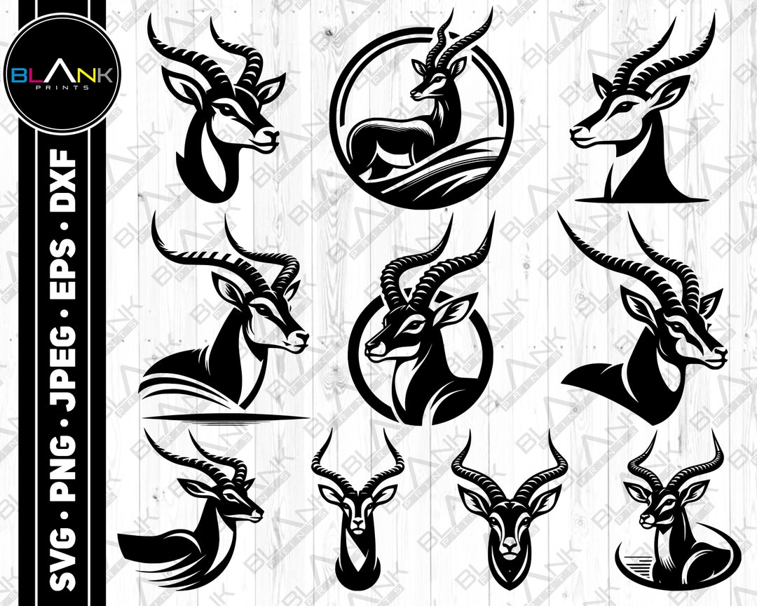 Impala Silhouette Vector Bundle (svg, Png, Jpeg, Eps, Dxf) - Etsy