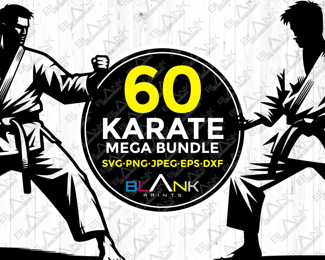 Karate Mega Bundle Svg Png Jpeg Eps Dxf Bundle Silhouette Cricut ...