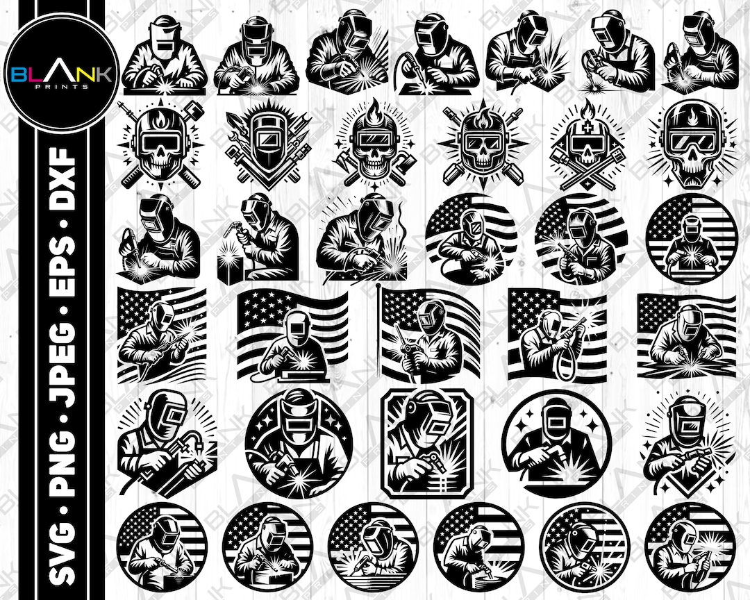 Welder Bundle Svg Png Jpeg Eps Dxf Vector Bundle Silhouette Cricut ...