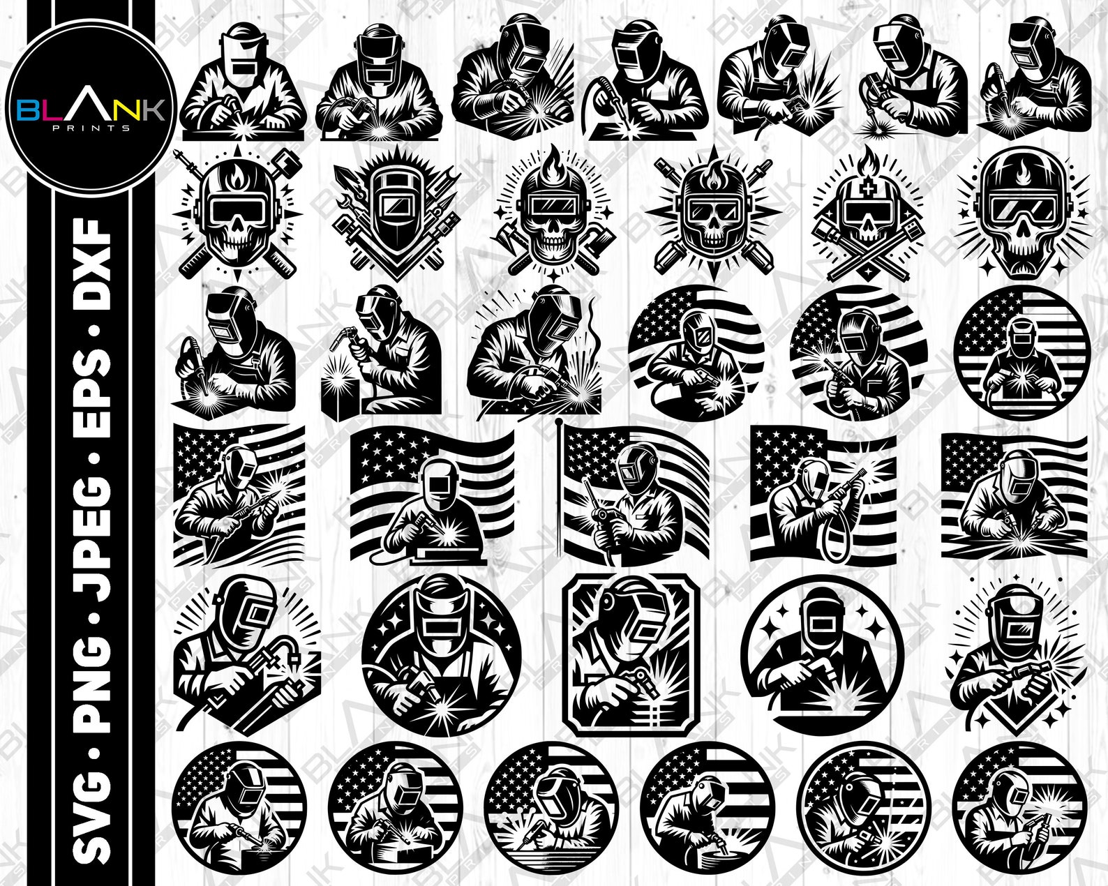 Welder Vector Bundle: USA Welding Designs (digital Download) - Etsy