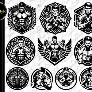 MMA Mega Bundle: Silhouette Clipart, Cricut Laser Vector (digital ...