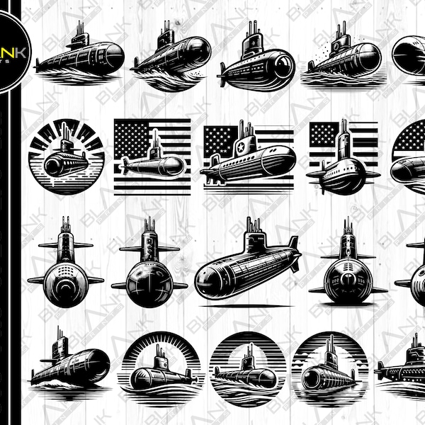 Submarine Svg - Etsy