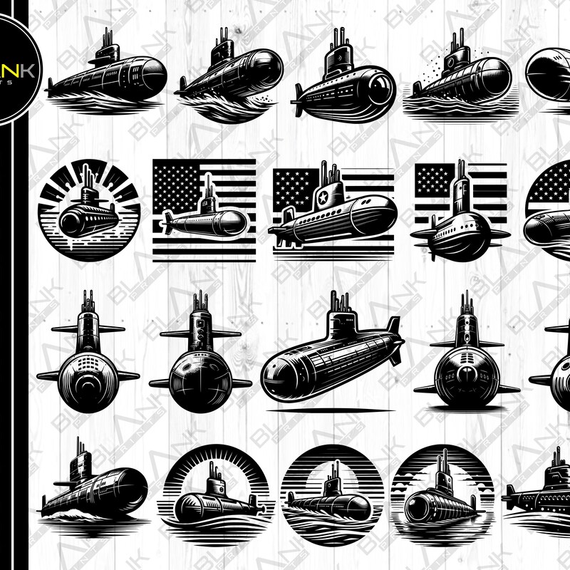 Submarine Svg - Etsy