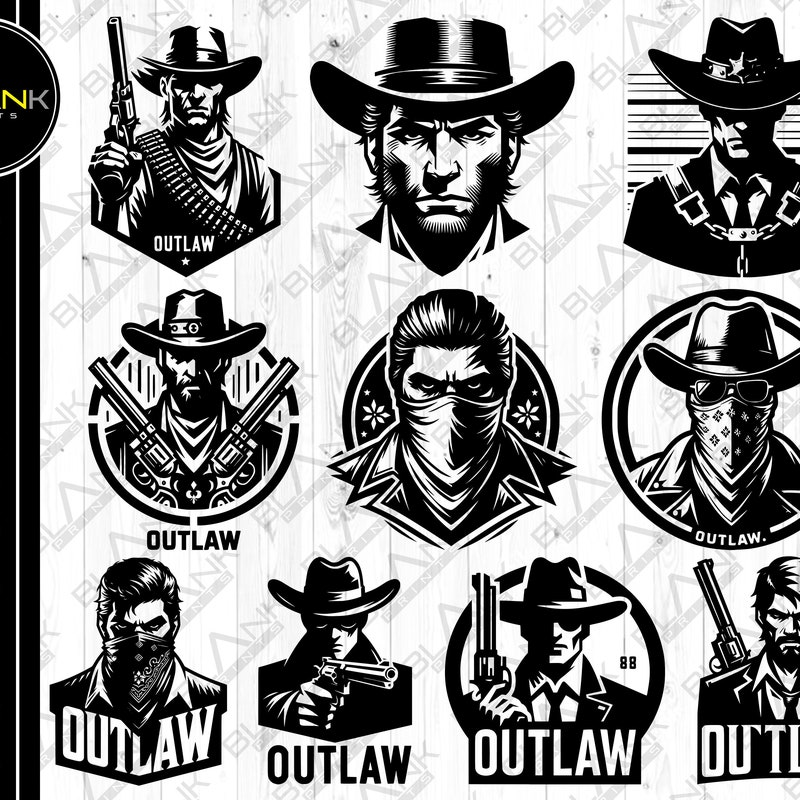 Outlaw Clip Art - Etsy