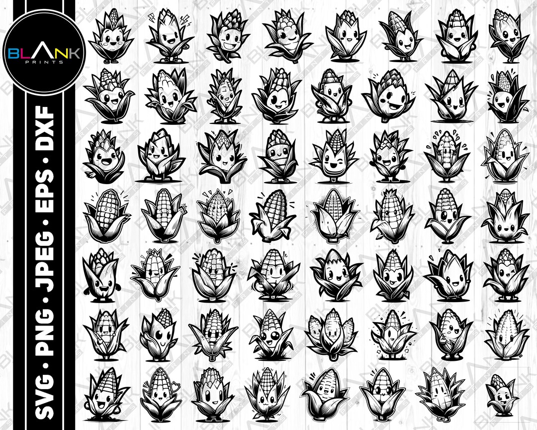 Corn SVG Bundle: Clipart, Vector Graphics (digital Download) - Etsy