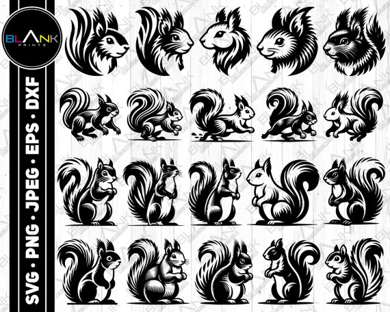 Running Squirrel Silhouette