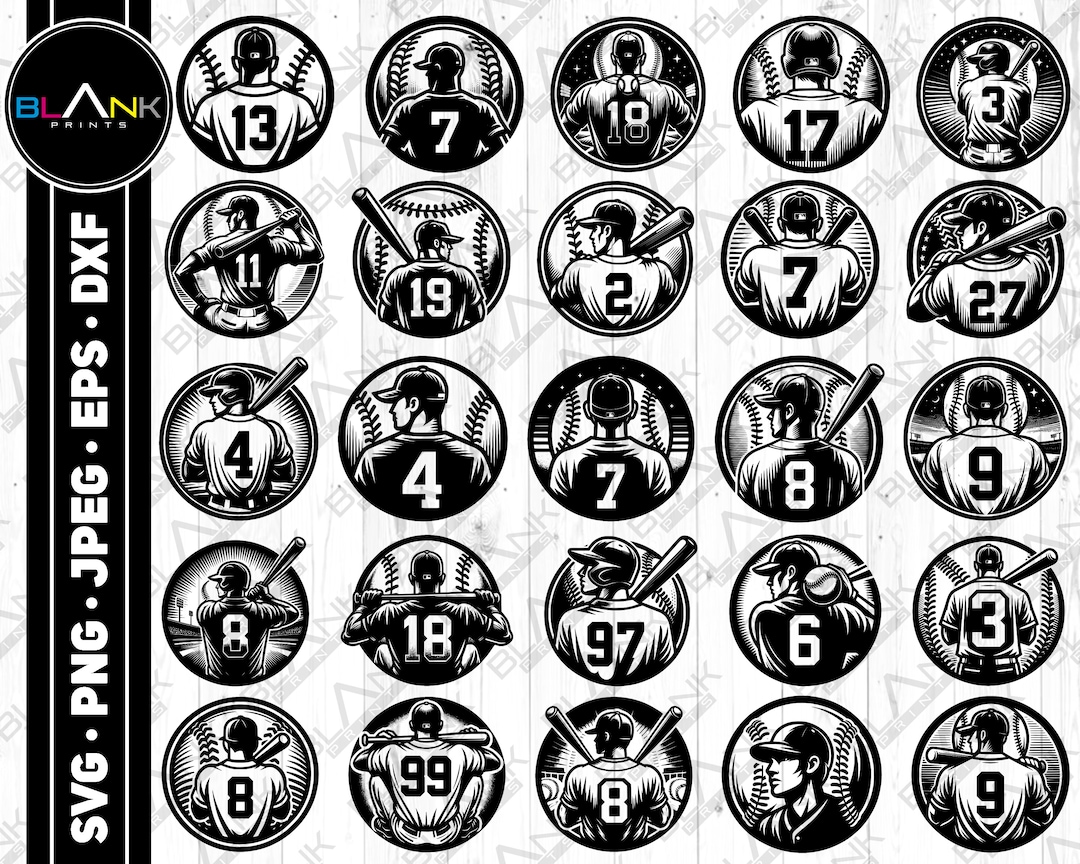 Baseball Bundle Svg Png Jpeg Eps Dxf Bundle Silhouette Clipart Cricut ...