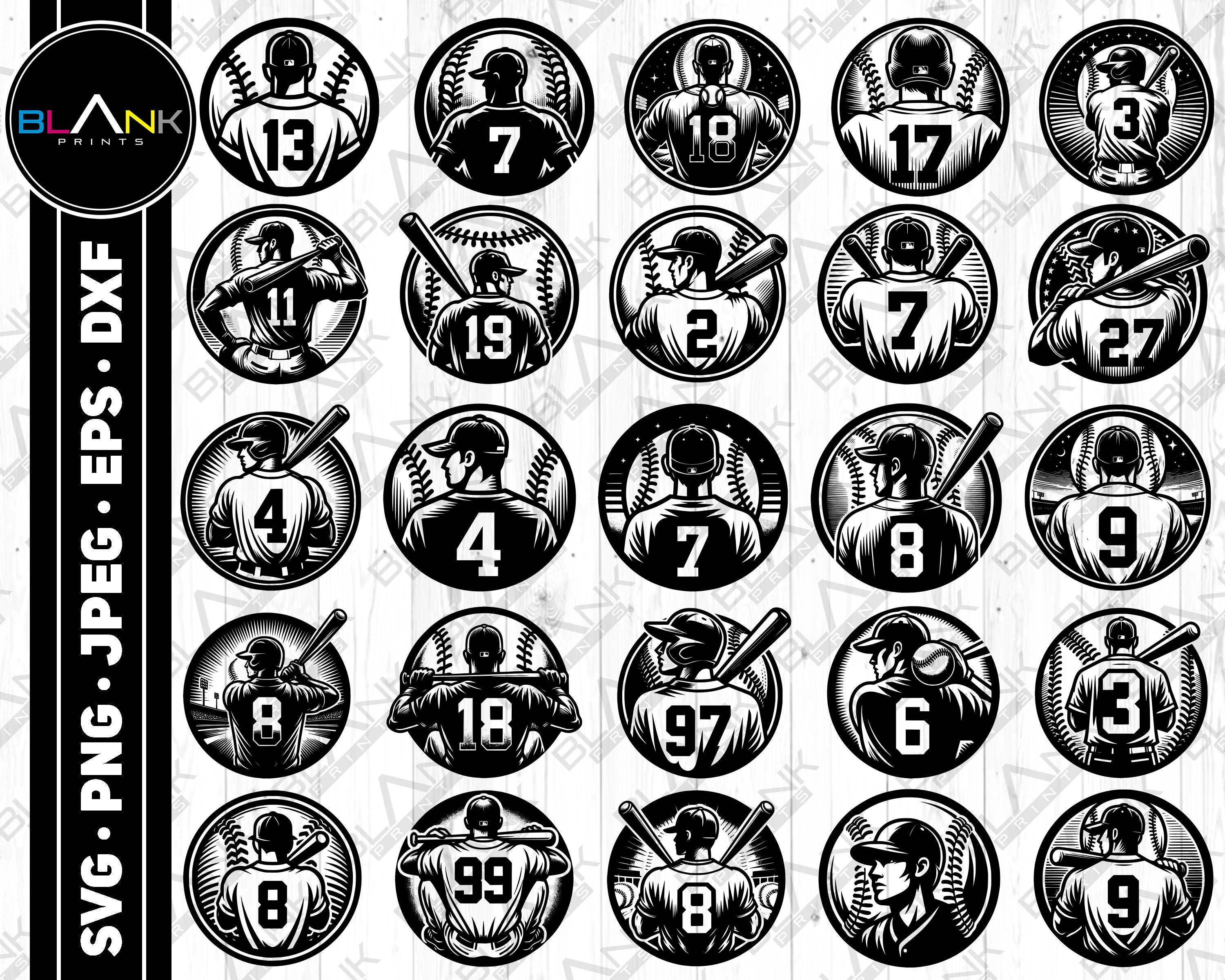 Baseball Bundle Svg Png Jpeg Eps Dxf Bundle Silhouette Clipart Cricut ...