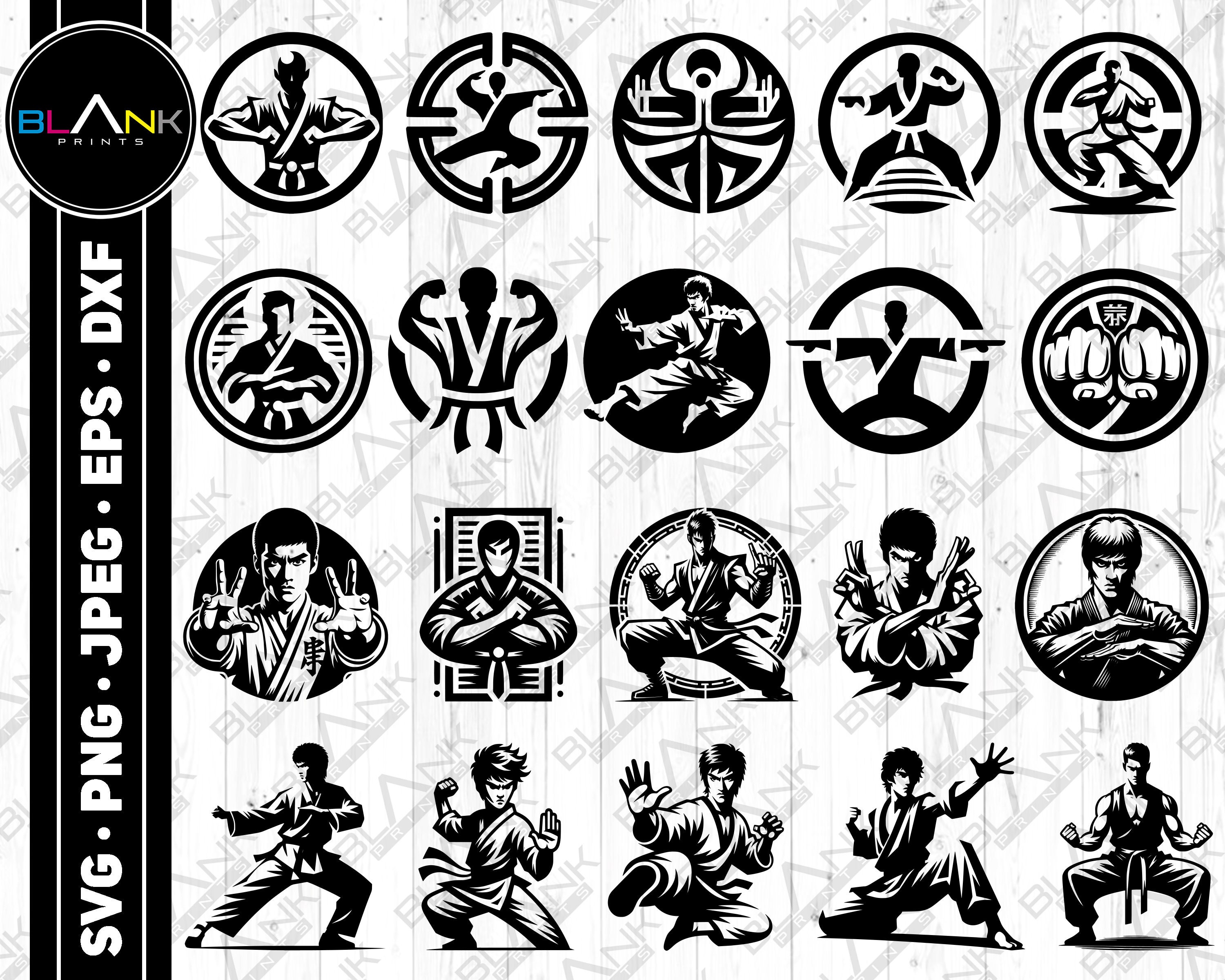 Kung Fu Bundle Svg Png Jpeg Eps Dxf Vector Bundle Silhouette Cricut ...