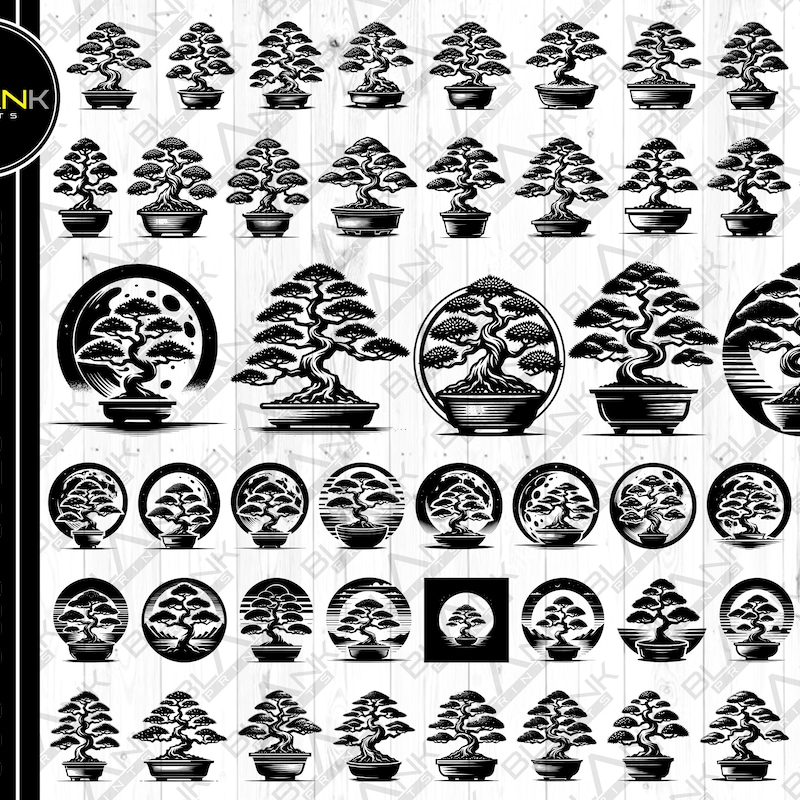 Bonsai Tree Pattern - Etsy