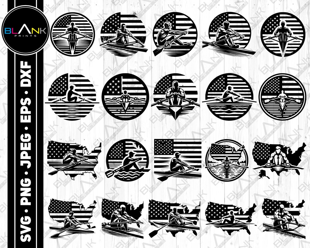Kayaking Bundle Svg Png Jpeg Eps Dxf Bundle Silhouette Clipart Cricut ...