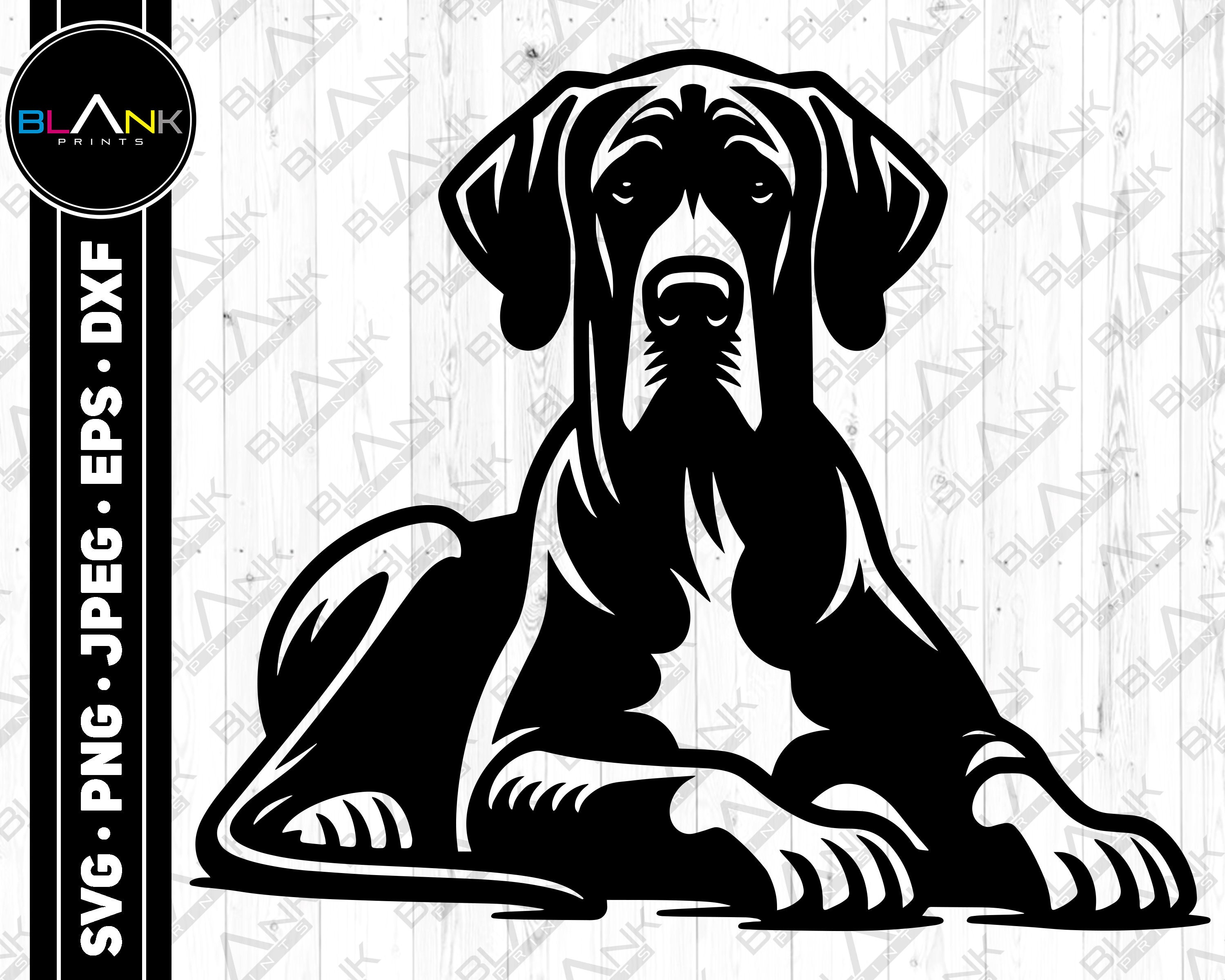 Great Dane Svg Png Jpeg Eps Dxf Silhouette Cricut Commercial Use Great ...