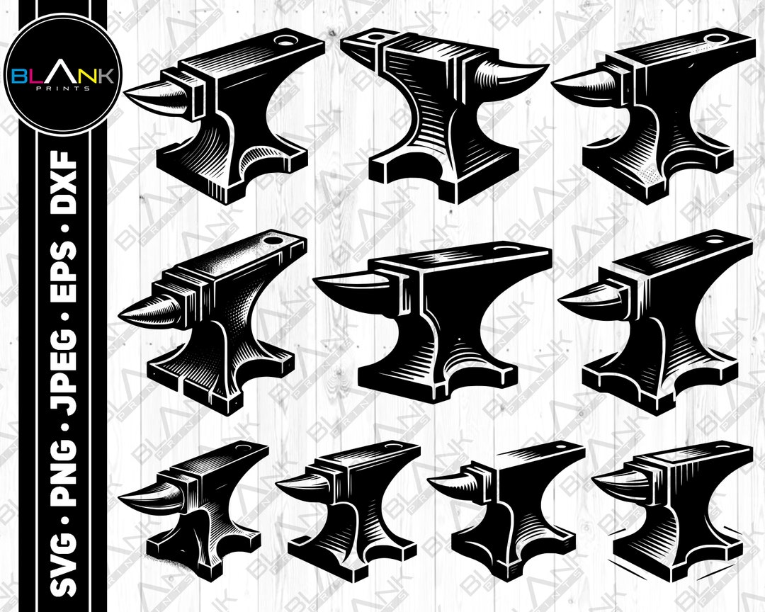 Anvil Bundle Svg Png Jpeg Eps Dxf Bundle Silhouette Clipart Cricut ...