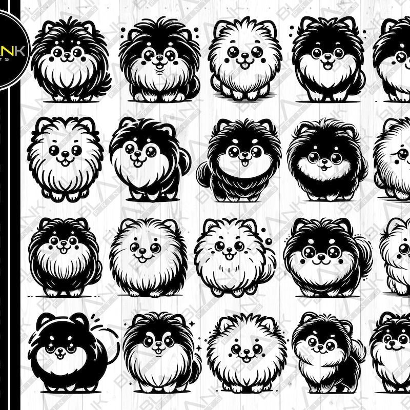 Pomeranian Svg - Etsy