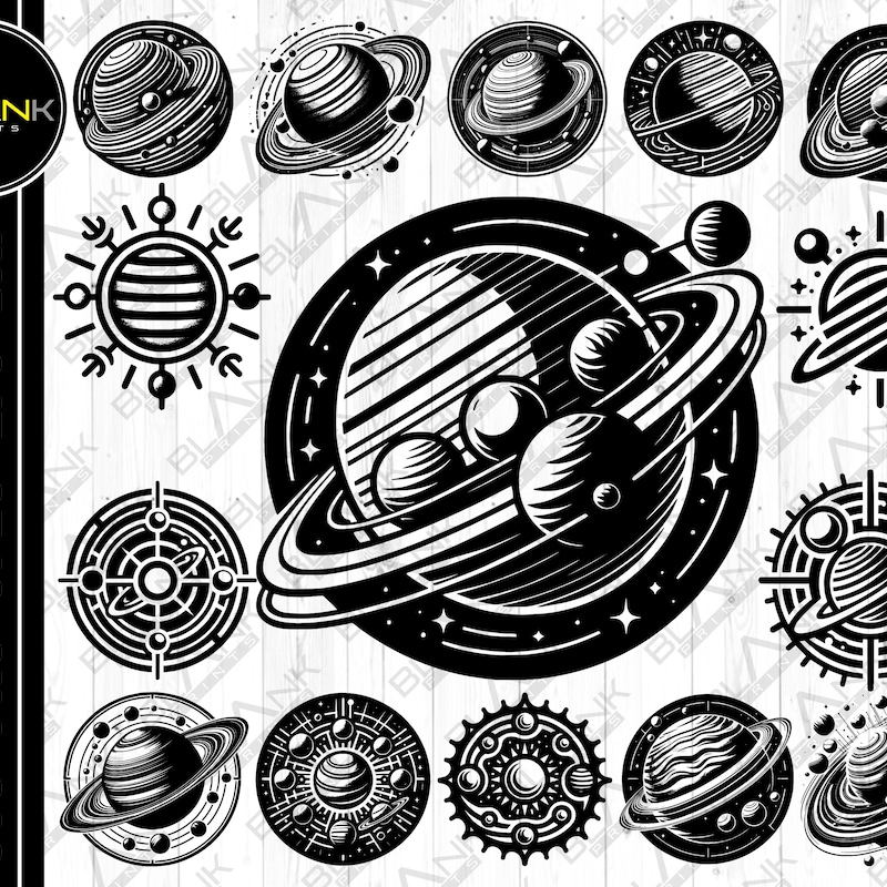 Solar System Svg - Etsy