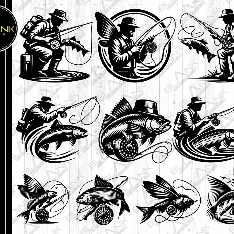 Fly Fishing Svg - Etsy