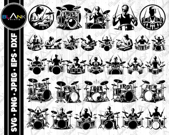 Silhueta De Bateria Png