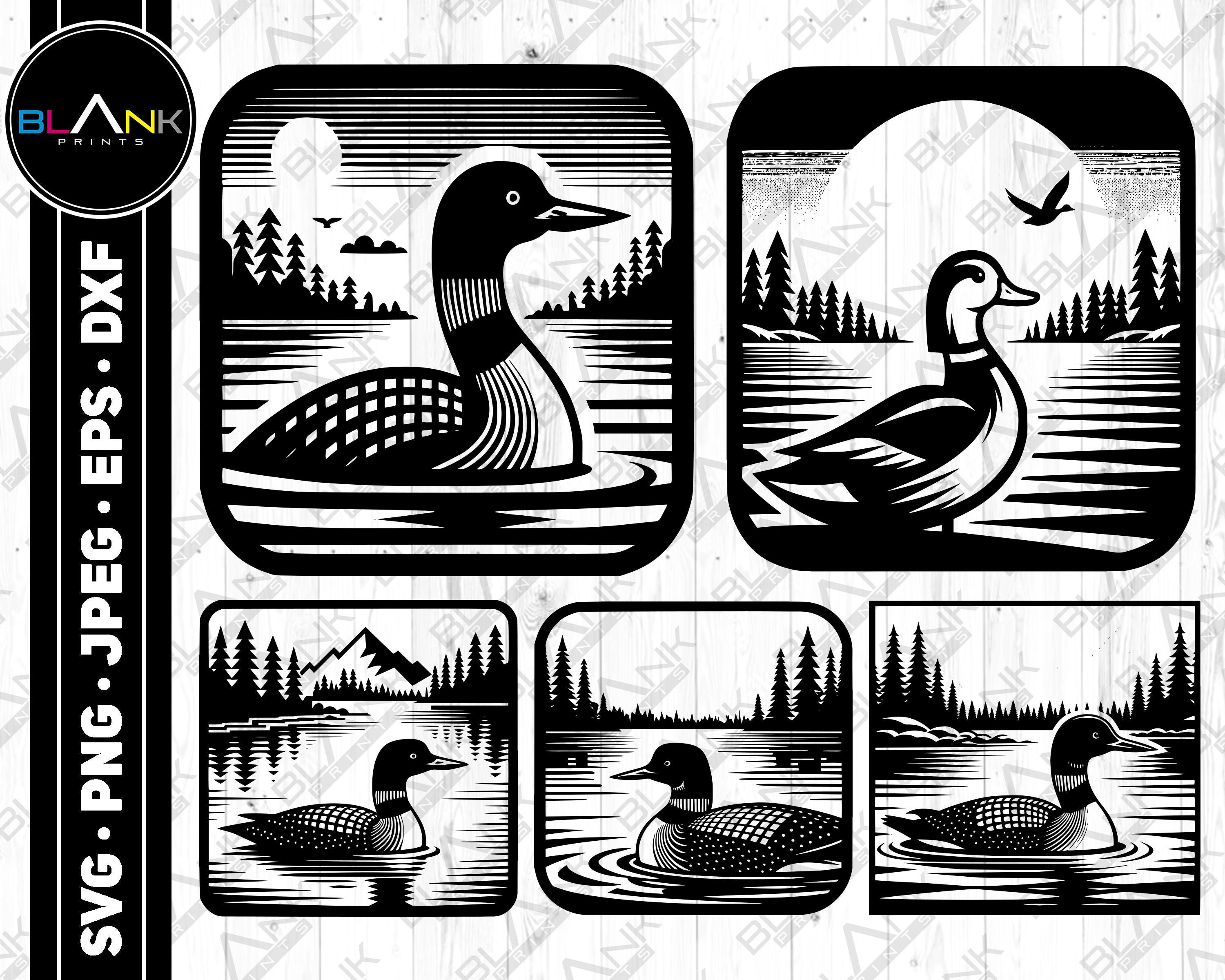 Loon Lake Bundle Svg Png Jpeg Eps Dxf Engrave Silhouette Clipart Cricut ...