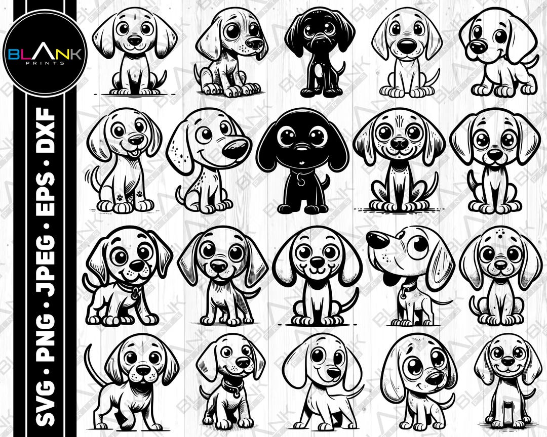 Cute Vizsla Bundle Svg Png Jpeg Eps Dxf Bundle Silhouette Clipart Cricut Vector Commercial Use ...