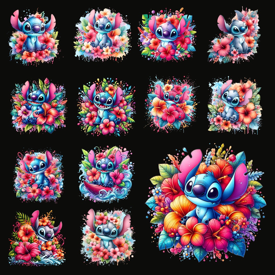 Stitch Png, Stitch Watercolor Color Splash Png, Stitch File Png Digital ...