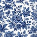 Blue Floral Seamless Pattern - Vintage Botanical Print for Fabrics ...